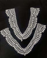 China Factory Custom Clothing with Decorative Cut Lace Neck Collar Embroidery Quick Production Available for sale
