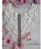 China Factory Custom Clothing with Decorative Cut Lace Neck Collar Embroidery Quick Production Available for sale