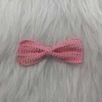 China Pure Hand-Knitted Crochet Bowknot Children's Hair Accessory DIY Ornaments Auxiliary Materials Finished Lace Product for sale