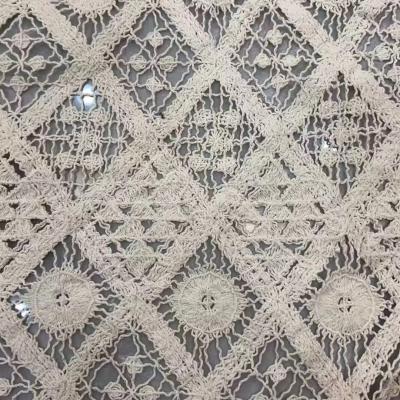 China Cotton Soluble Embroidery Lace Fabric for Spring and Summer Fashion for Shirt Tops and Skirts for sale