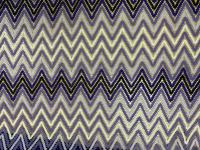 China Ethnic Style DIY Sofa Cover Fine Canvas Printed Wavy Stripes Lace Fabric for Dormitory Tablecloth and Bag Fabric for sale