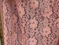 China Nylon Spandex Stretch Lace Fabric Elastic Hollow Flower Knitting Mesh for Female Wedding Dresses and Garments Accessories for sale