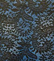 China Nylon Spandex Stretch Lace Fabric Elastic Hollow Flower Knitting Mesh for Female Wedding Dresses and Garments Accessories for sale