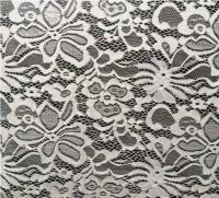 China Nylon Spandex Stretch Lace Fabric Elastic Hollow Flower Knitting Mesh for Female Wedding Dresses and Garments Accessories for sale