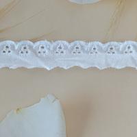 China 100% Cotton 2cm Chicken Embroidery Lace Trim with Vintage Sexy Design Water Soluble for Children's Garments for sale