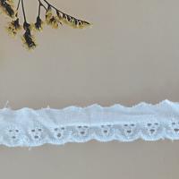 China 100% Cotton 2cm Chicken Embroidery Lace Trim with Vintage Sexy Design Water Soluble for Children's Garments for sale