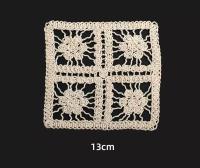 China Vintage 3D Lace Table Mat Hollowed Out Embroidery Coasters Shot Decorative Props Soft Cotton Home Fabric Square for sale