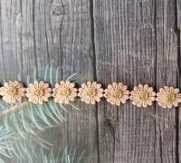 China 1.5cm French Lace Daisy Flower Water Soluble Embroidery Trim for Children's Dresses Shoes & Bags Decoration for sale