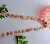 China 1.5cm French Lace Daisy Flower Water Soluble Embroidery Trim for Children's Dresses Shoes & Bags Decoration for sale