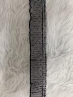China New ARRIVAL! 100% Nylon Pleated Lace trim for ladies' dress ,pleated lace, none elastic lace ,lace trim make of mesh for sale