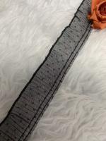 China New ARRIVAL! 100% Nylon Pleated Lace trim for ladies' dress ,pleated lace, none elastic lace ,lace trim make of mesh for sale