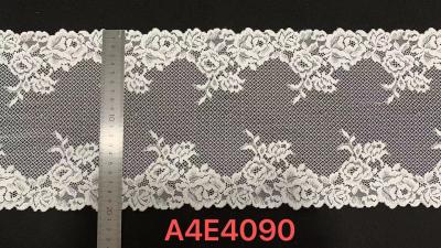 China NYLON SPANDEX WIDE LACE TRIM,LARGE EDGE LACE,ELEGANT BROAD LACE BORDER, for sale