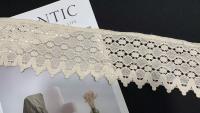 China HIGH-QUALITY COTTON WATER-SOLUBLE CUSTOM EMBROIDERY LACE FOR WEDDING AND PARTY DRESSES for sale