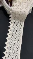 China HIGH-QUALITY COTTON WATER-SOLUBLE CUSTOM EMBROIDERY LACE FOR WEDDING AND PARTY DRESSES for sale