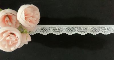 China Heart Pattern Stretch Lace Trim with Nylon Spandex Material and 2.5CM Width for Lingerie and Bridal Sewing for sale