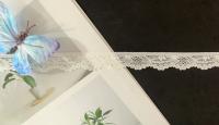 China Heart Pattern Stretch Lace Trim with Nylon Spandex Material and 2.5CM Width for Lingerie and Bridal Sewing for sale