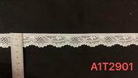 China Heart Pattern Stretch Lace Trim with Nylon Spandex Material and 2.5CM Width for Lingerie and Bridal Sewing for sale