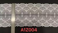 China A1Z004 French Lace with Nylon/Spandex Material and 19CM Width Featuring Wavy Edge Design for Dress & Home Textiles for sale