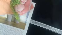 China Stretch Lace Trim with Nylon Spandex Material, 2.5cm Width, and Floral Pattern for Lingerie and Bridal Sewing for sale