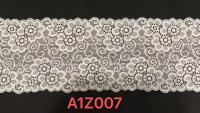 China Retro European Floral Elastic Lace Trim with 15.5cm Width and Nylon/Spandex Blend for Women's Dresses for sale