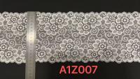 China Retro European Floral Elastic Lace Trim with 15.5cm Width and Nylon/Spandex Blend for Women's Dresses for sale