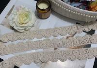China 4cm Water-Soluble Guipure Lace Trim with Rope Embroidery for Women's Summer Vest Dress for sale