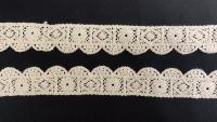 China 4cm Water-Soluble Guipure Lace Trim with Rope Embroidery for Women's Summer Vest Dress for sale