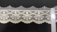 China Exquisite French Wave Pattern Eco-Friendly Voile Lace with Water-Soluble Mesh and Embroidery Stretch Fabric for sale