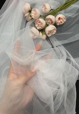 China White 100% Nylon Soft SOILD Mesh Fabric 150cm Eco-Friendly for Garment Shoes Children's Clothing Wedding Dresses Home Decor for sale
