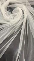 China White 100% Nylon Soft SOILD Mesh Fabric 150cm Eco-Friendly for Garment Shoes Children's Clothing Wedding Dresses Home Decor for sale