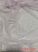 China High Quality Eco-Friendly Durable Printed Gold Foil Dot Mesh Fabric for Birthday Dresses with Boho Luxury Mesh Skirt for sale