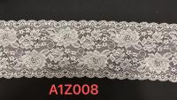China French Lace Camellia Flower Pattern 15cm Width Dual Color Fancy Luxury Elastic Nylon Spandex Lace Pajama Decoration Accessories for sale