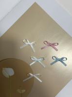 China Handmade DIY Mini Polyester Satin Ribbon Bow for Candy Perfume Gift Packaging Decoration for sale