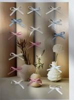 China Handmade DIY Mini Polyester Satin Ribbon Bow for Candy Perfume Gift Packaging Decoration for sale