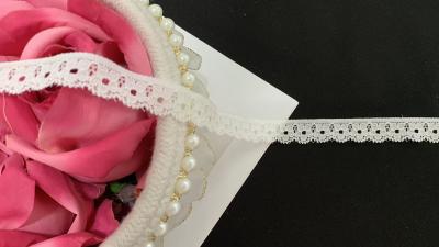 China Elegant Tiny Floral Openwork Elastic Lace, Skin-Friendly Nylon Spandex with 1.5CM Width for Wedding Dress & Lingerie Decor for sale
