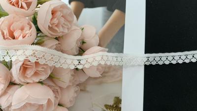 China Vintage Scalloped Openwork Nylon Spandex Lace Trim, Soft Elastic for Boho Dress & Bridal Handcraft Embellishment for sale