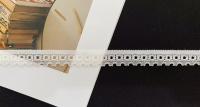 China Soft Crescent Edge Grid Openwork Nylon Spandex Elastic Lace Trim for Casual Outfit Vintage Handcraft Embellishment for sale