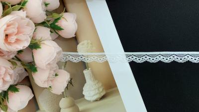 China Chic Tiered Openwork Oval Hole Nylon Spandex Elastic Lace Trim for Daily Dress Vintage Handcraft Embellishment for sale