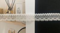 China Elegant Tiny Picot Fringe Dual-Wave Nylon Spandex Elastic Lace Trim for Lingerie Nightwear, Wedding Dress and DIY Decor for sale