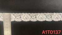 China Classic Scroll Floral Openwork Nylon Spandex Lace Trim for Lingerie Wedding Gown Casual Dress DIY Decro for sale