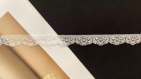 China French Wave Pattern Eco-Friendly Voile Lace Trim with Fine Woven Texture for Wedding & Garments Decor for sale
