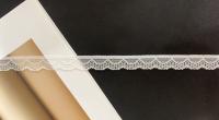 China Delicate Wavy Grid knit Lace Trim with Fine Weave for Wedding & Apparel Embellishment for sale