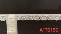 China Delicate Wavy Grid knit Lace Trim with Fine Weave for Wedding & Apparel Embellishment for sale