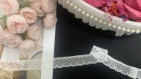 China 2.5cm Lightweight Openwork Lace Trim with Fine Knitting, Perfect For Ethnic Wear and Wedding Decor for sale