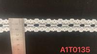 China 2.5cm Delicate Floral Nylon Lace Trim with Symmetrtrical Openwork & Eyelet Hole Design for Women's Dresses, Lingerie and Garment Decor for sale