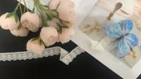 China 100% Nylon Sweet Vintage Floral Lace Trim with Scalloped Edge for Wedding Dresses, Bridal Accessories and Blouses for sale