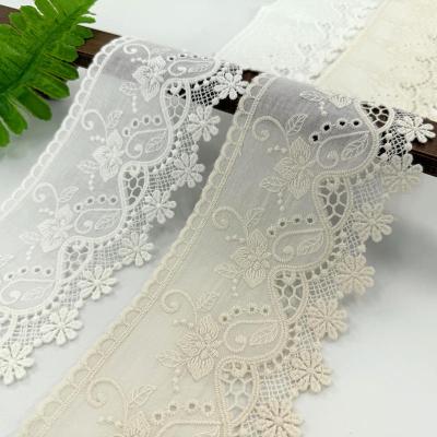 China Middle East Cotton Lace Trim Vintage Style Suitable for Fashion Apparel Embellishments Textile Crafts and Accessories for sale