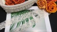 China Vintage Eco-Friendly French Lace Mesh Fabric Water-Soluble Embroidery LACE Trim for Women's Dresses & Home Decor for sale