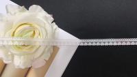 China 1cm Sweetheart Stretch Lace Trim, Delicate Knitted Heart Pattern Elastic Border for Dresses and Lingerie for sale