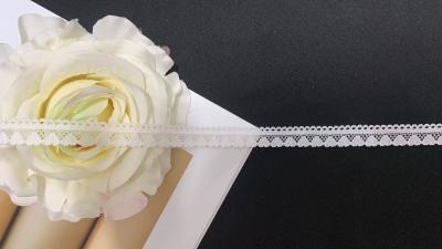 China 1cm Sweetheart Stretch Lace Trim, Delicate Knitted Heart Pattern Elastic Border for Dresses and Lingerie for sale